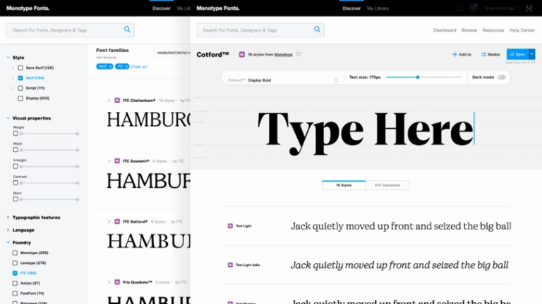 Monotype Fonts Library: Download The App & Free Trial Plan ( • THE ...